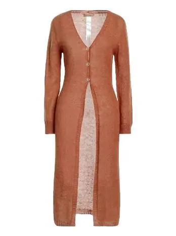 TWINSET Long Sleeve Knit Cardigan - Camel