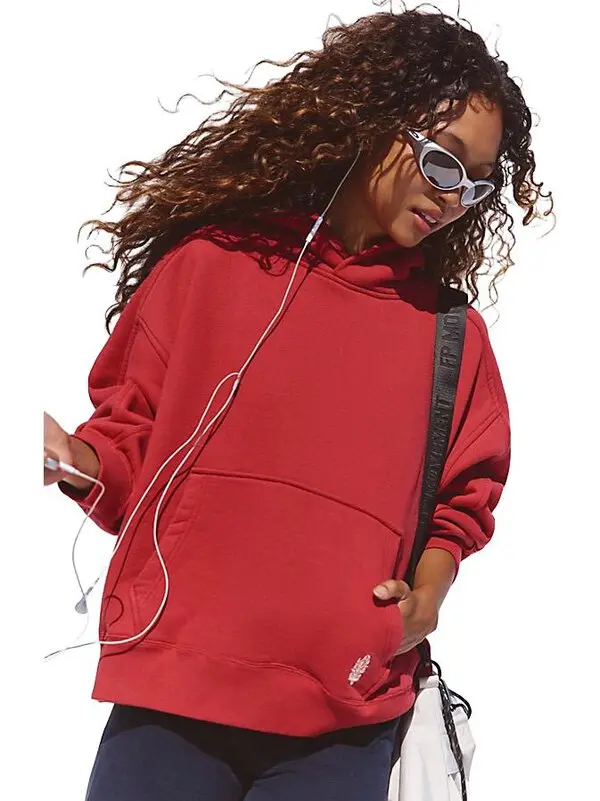 Free People A Cut Above Hoodie - Candy Apple