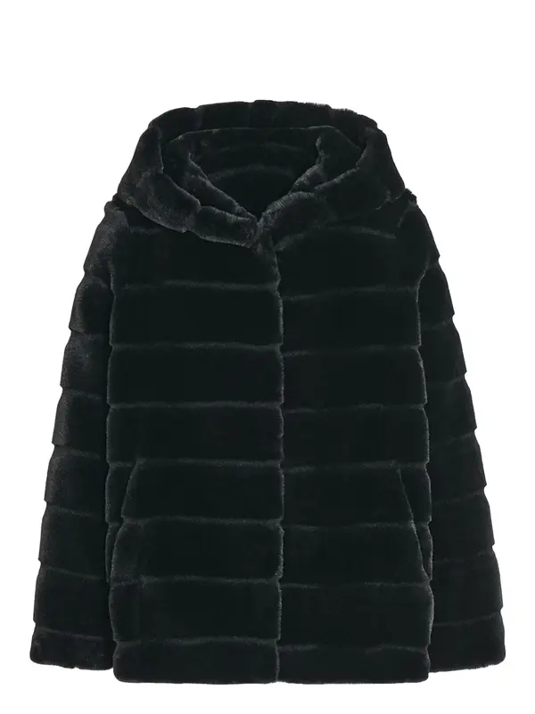 Apparis Faux-fur Coat - Black