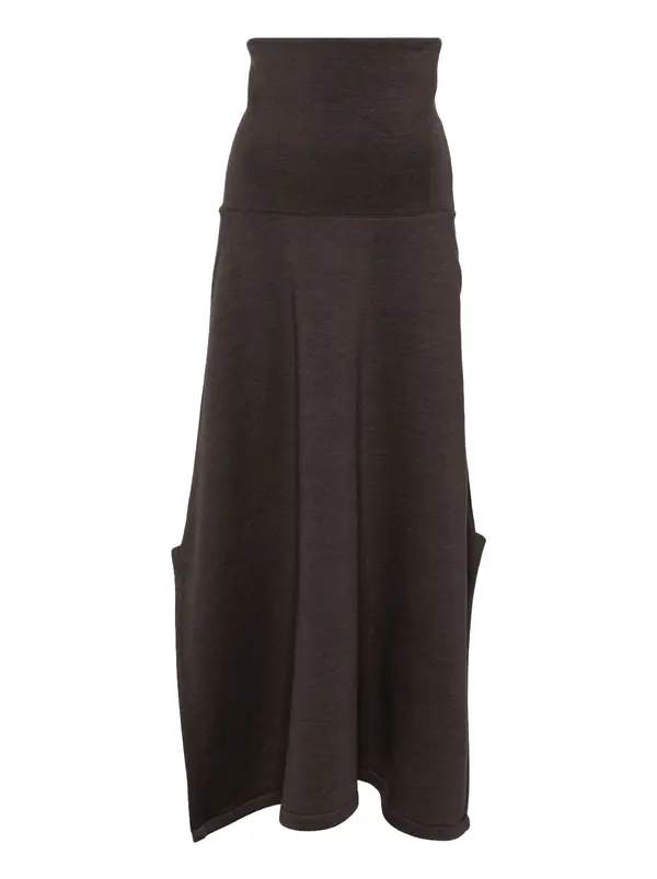 LEMAIRE High-rise A-line Skirt - Brown