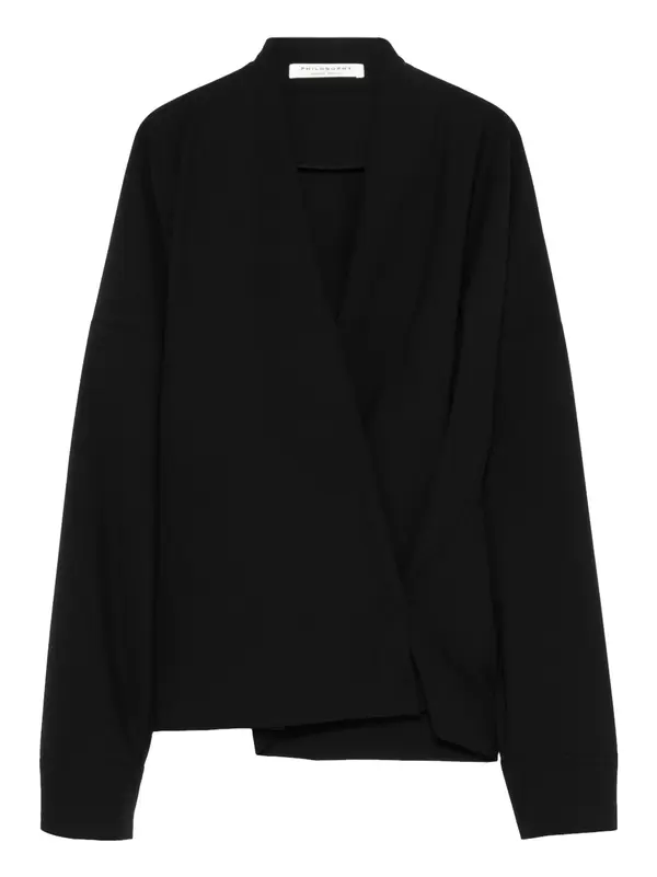 Philosophy Di Lorenzo Serafini Crossover Blouse - Black