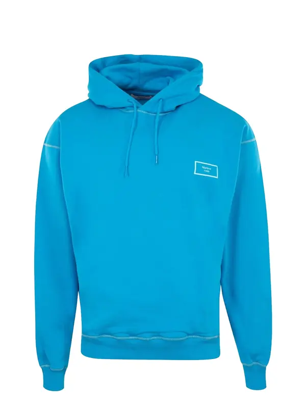 Martine Rose Classic Cotton Hoodie - Blue