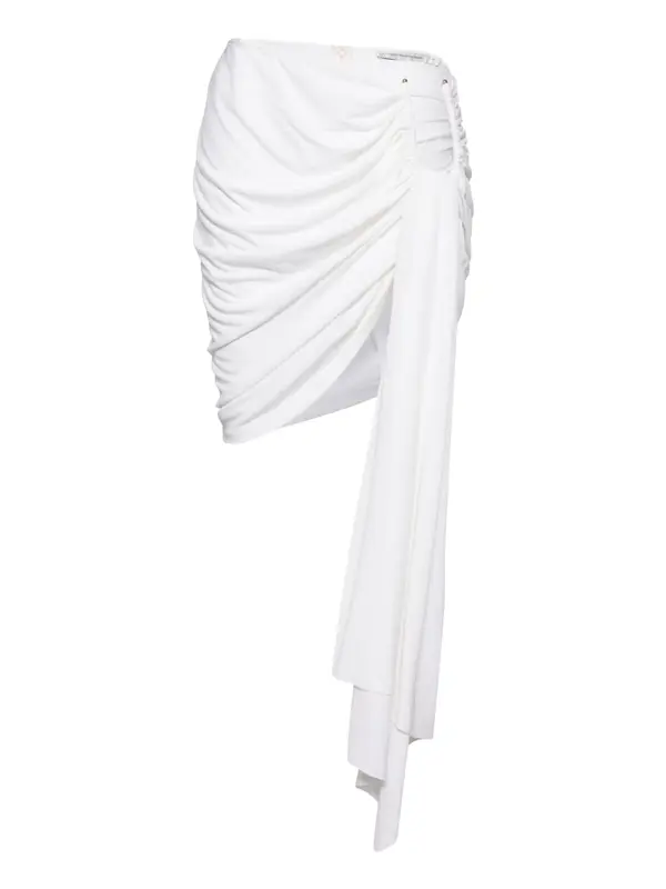 Christopher Esber Arced Palm Mini Skirt - White