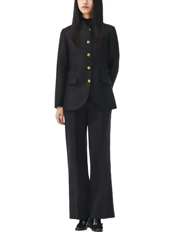 Shanghai Tang Silk Trousers - Black