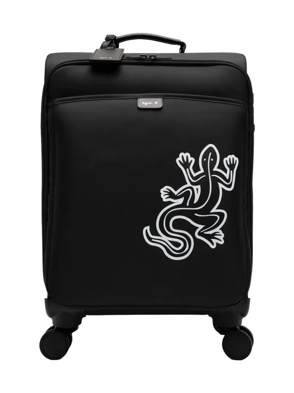 AGNÈS B. Logo-print Trolley Bag - Black