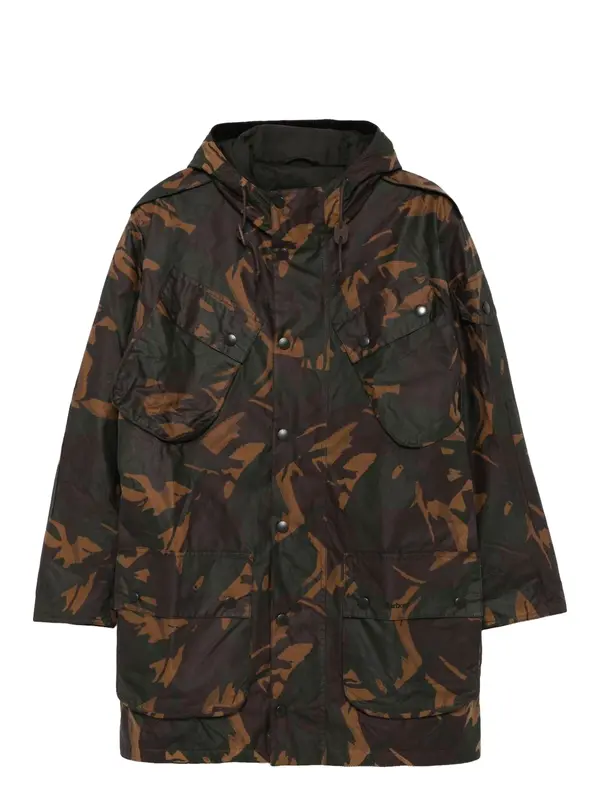 Barbour Wax Camo Parka - Brown