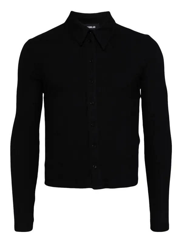 EGONLAB Wool Button-up Cardigan - Black