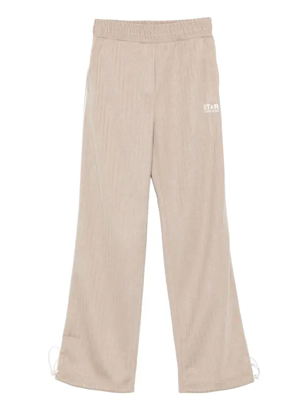 GOLDEN GOOSE Logo-print Track Pants - Neutrals