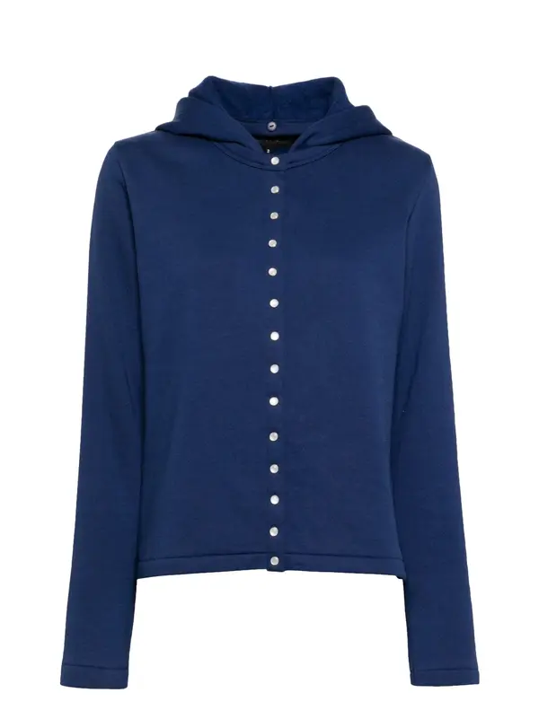 AGNÈS B. Snap Hoodie - Blue