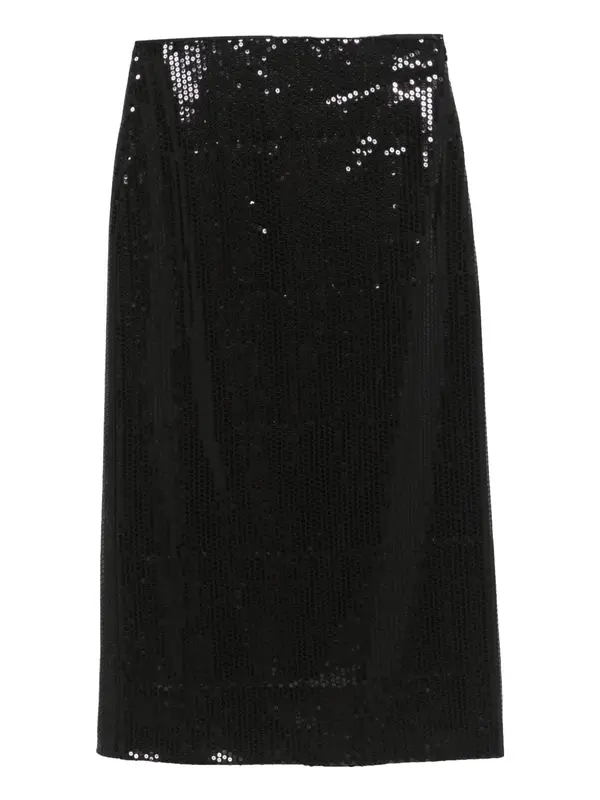 Peserico Sequin Maxi Skirt - Black