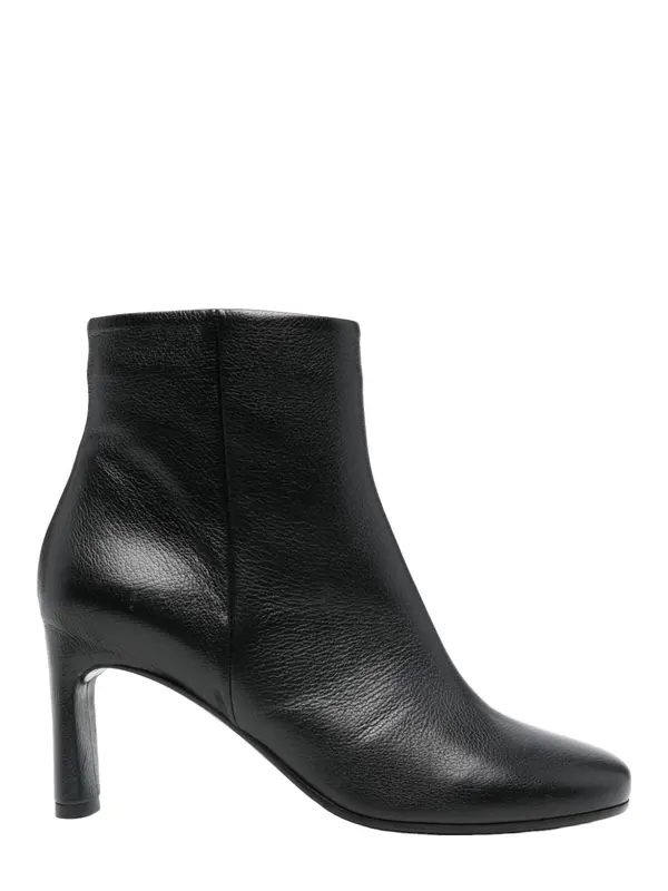 DEL CARLO 70mm Leather Ankle Boots - Black