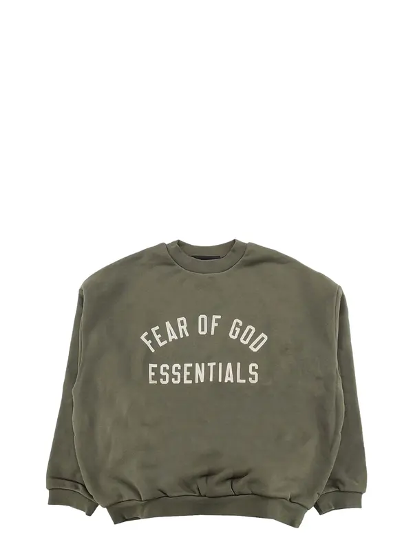Fear Of God Fleece Crew-neck Sweatshirt - Green