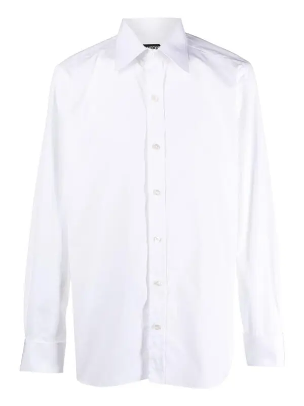 TOM FORD Spread-collar Cotton Shirt - White
