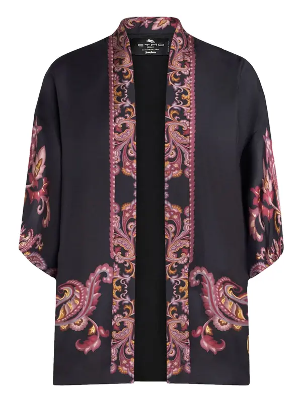 Etro Printed Silk Shirt - Black