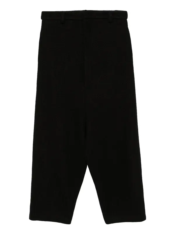 CHIAHUNG SU Drop-crotch Trousers - Black