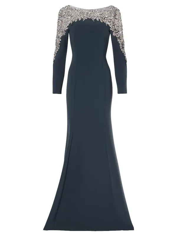Jenny Packham Embroidered Solstice Gown - Blue