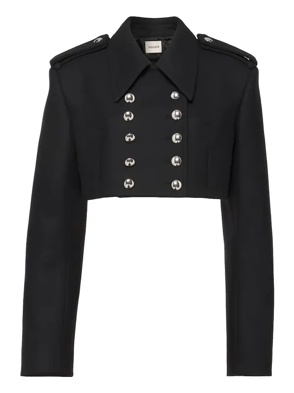 Khaite Leara Cropped Jacket - Black