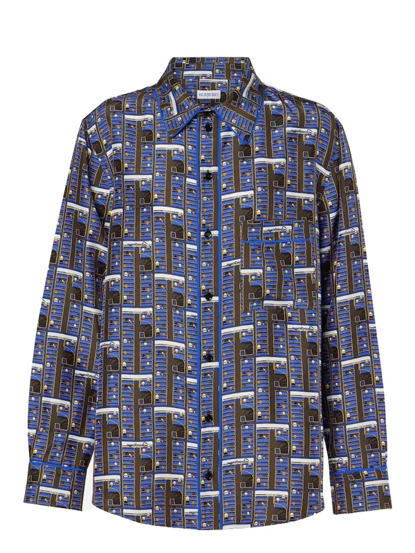 Burberry Silk Shirt - Multicoloured
