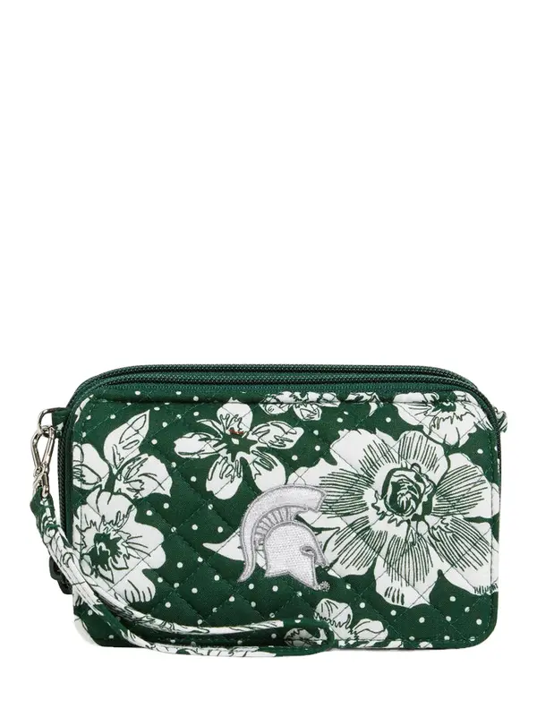 VERA BRADLEY Collegiate Rfid All In One Crossbody Bag - Green/white