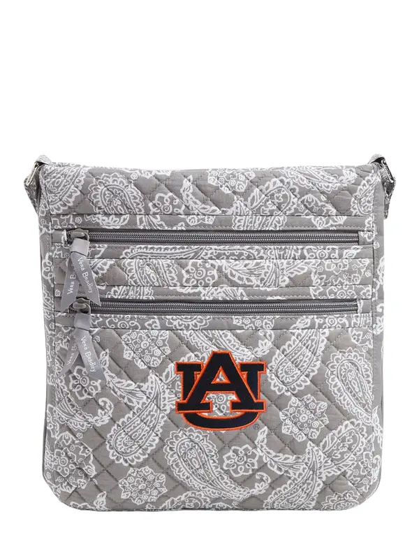 VERA BRADLEY Collegiate Triple Zip Hipster Crossbody Bag - Gray/white
