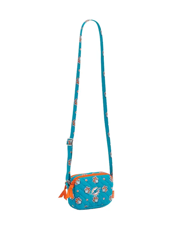 VERA BRADLEY Nfl Rfid Small Stadium Crossbody Bag In Miami Dolphins Bandana - Multicolor