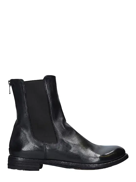 Officine Creative Lexicon Chunky-sole Leather Boots - Black