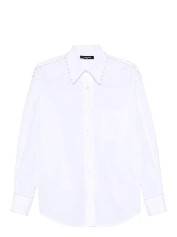 Fabiana Filippi Bead-trim Shirt - White