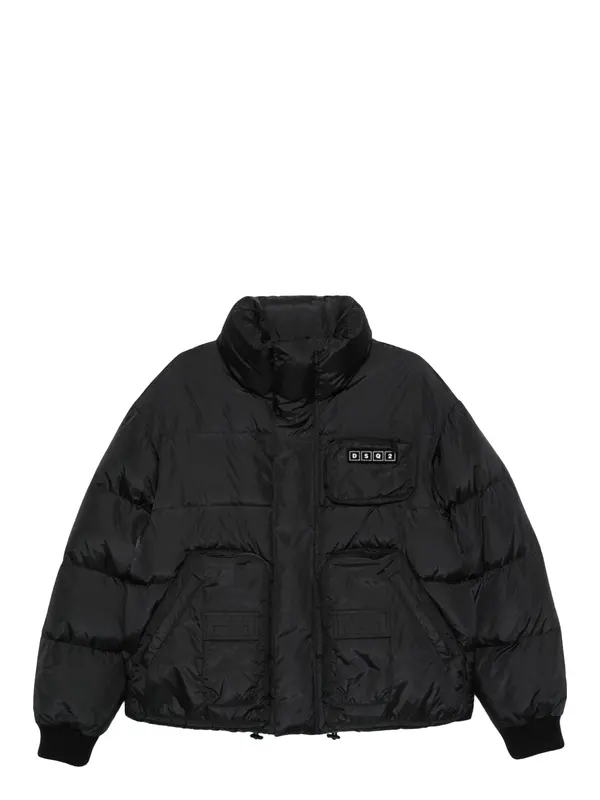 Dsquared2 Logo-appliquéd Puffer Jacket - Black