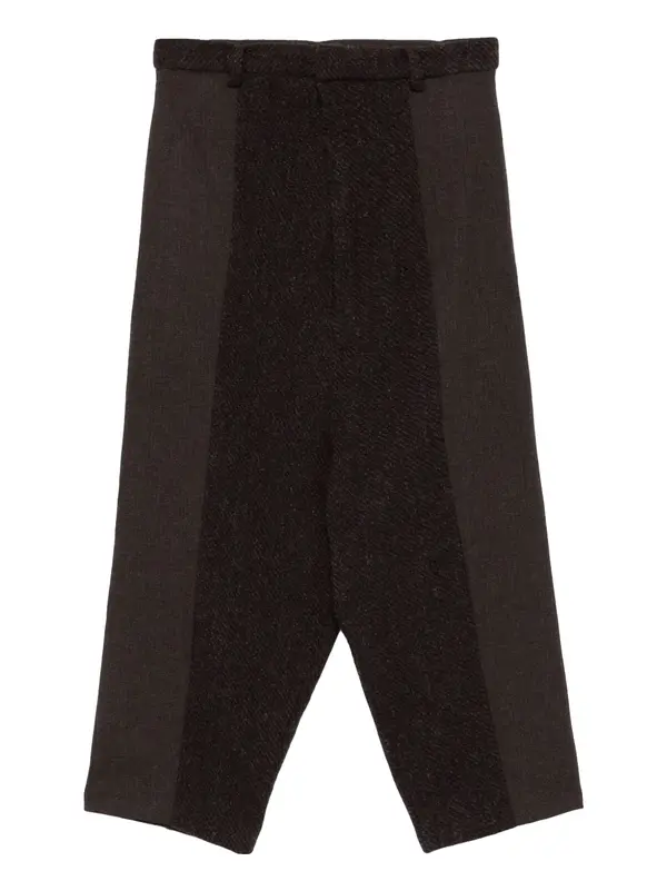 CHIAHUNG SU Drop-crotch Trousers - Brown
