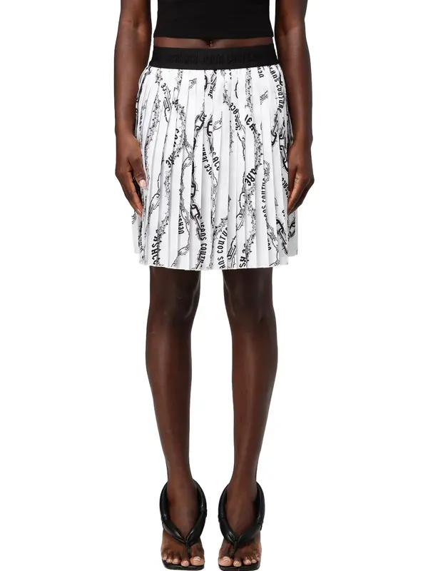 Versace Pleated Skirt - White