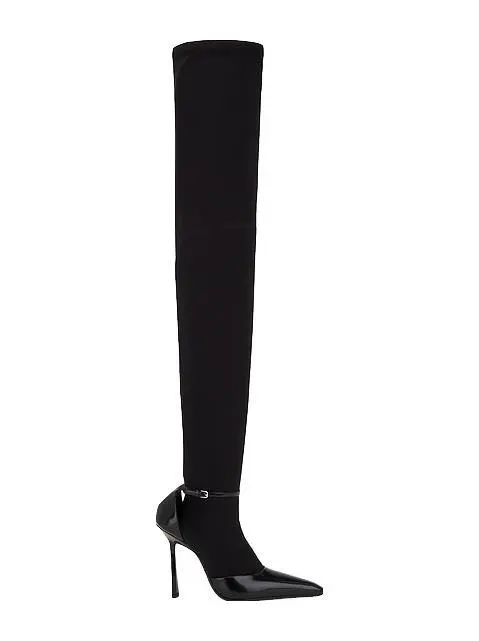 Saint Laurent Graham Over-the-knee Stiletto Boots - Nero