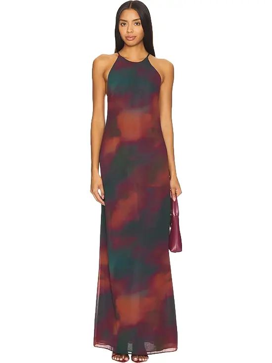 House Of Harlow 1960 X Grayson Maxi Dress - Multi Aura Print
