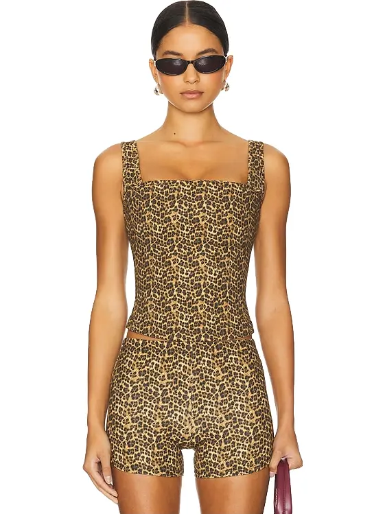 Miaou Luna Top - Leopard