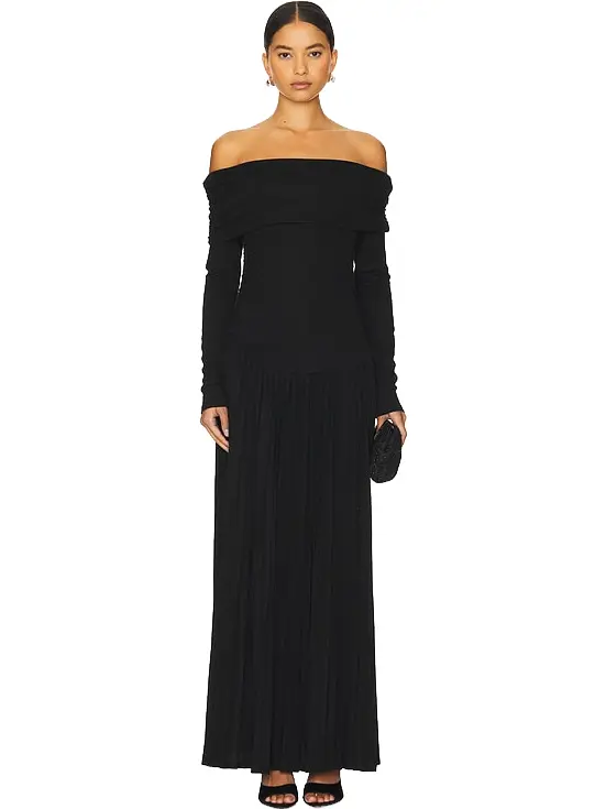 Lioness Field Of Dreams Maxi Dress - Onyx