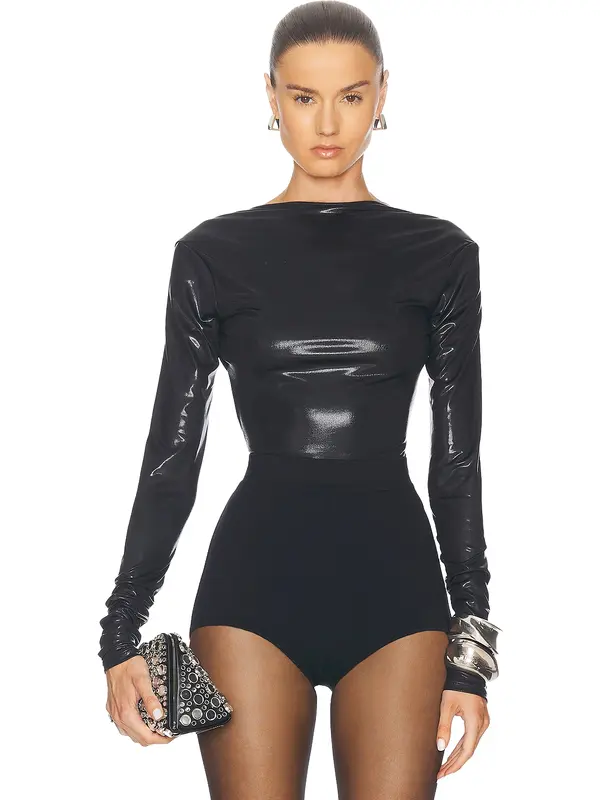 Andamane Sabrina Bodysuit - Black