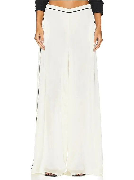 Lioness Satin Leisure Pant - Ivory