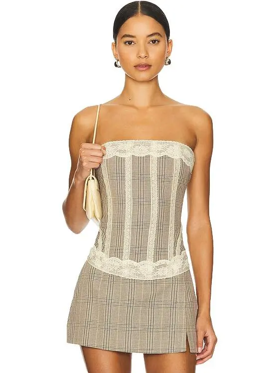 Miaou Libra Corset - Brown