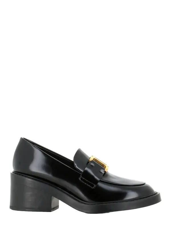 Chloé 60mm Buckled Leather Loafers - Black