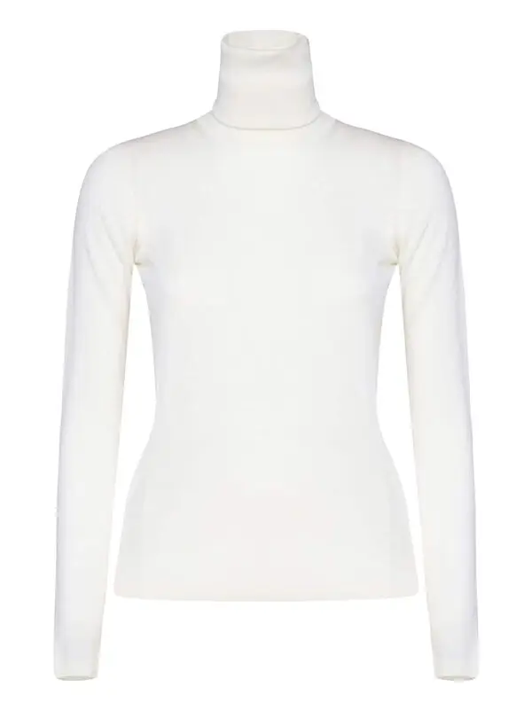 Max Mara Roll-neck Jumper - White