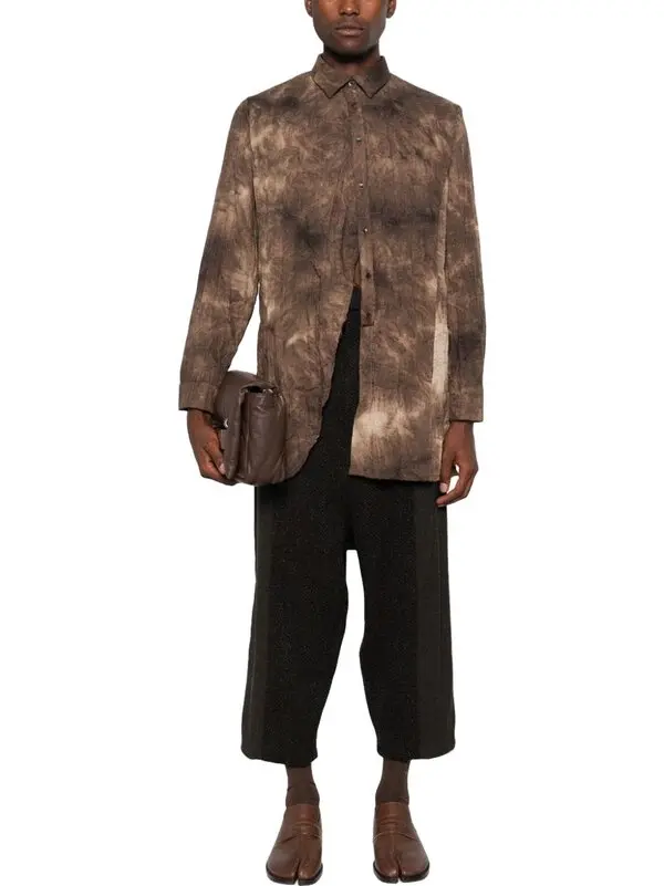 CHIAHUNG SU Tie-dye Shirt - Brown