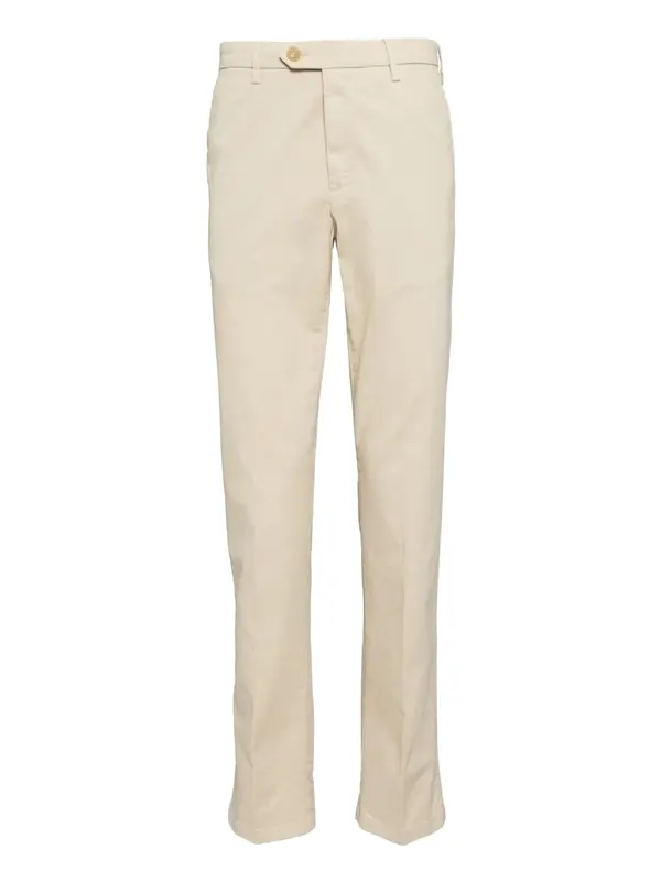 Canali Gabardine Chino Trousers - Neutrals