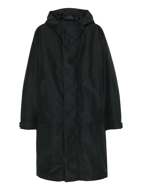Herno Hooded Coat - Black