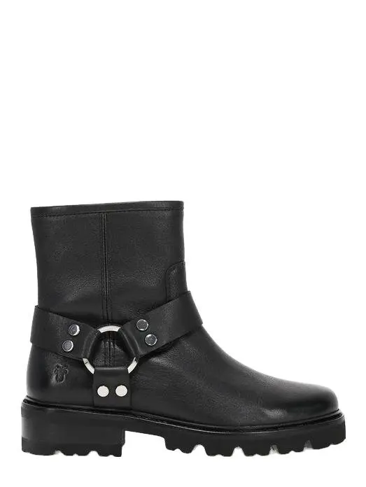 Frye Olivia Harness Short Booties - Black