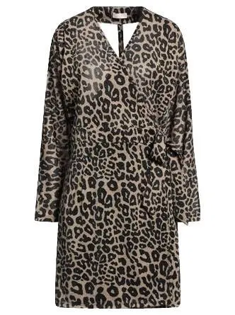 Liu Jo Mini Wrap Dress - Camel