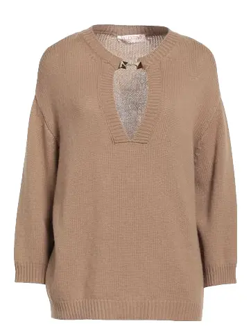 Valentino Garavani Cashmere Embellished Sweater - Beige