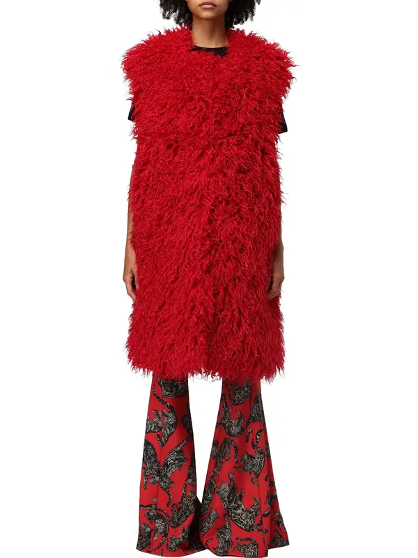 Just Cavalli Fur Coat - Red