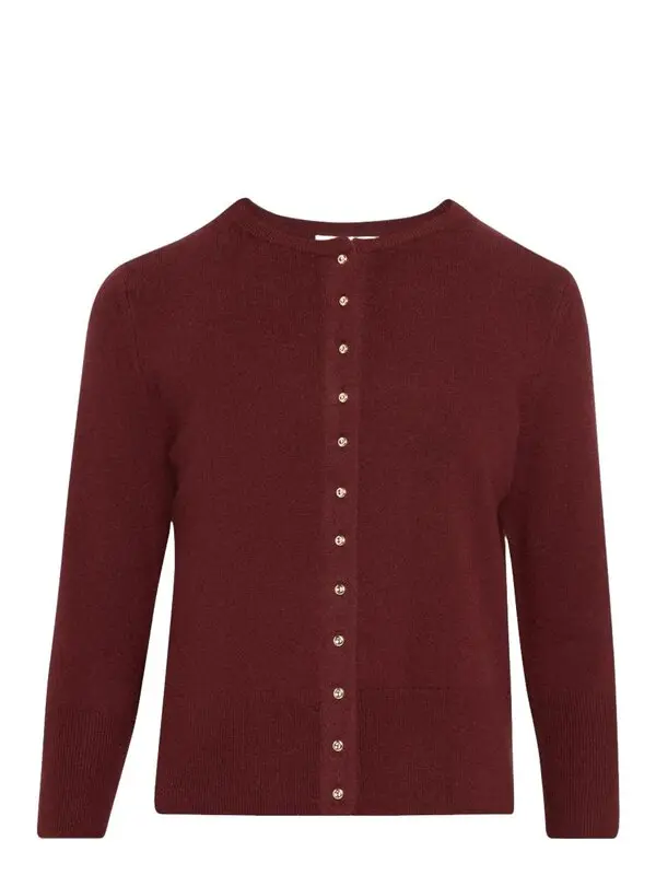 Vince V-neck Cashmere Sweater - Crimson