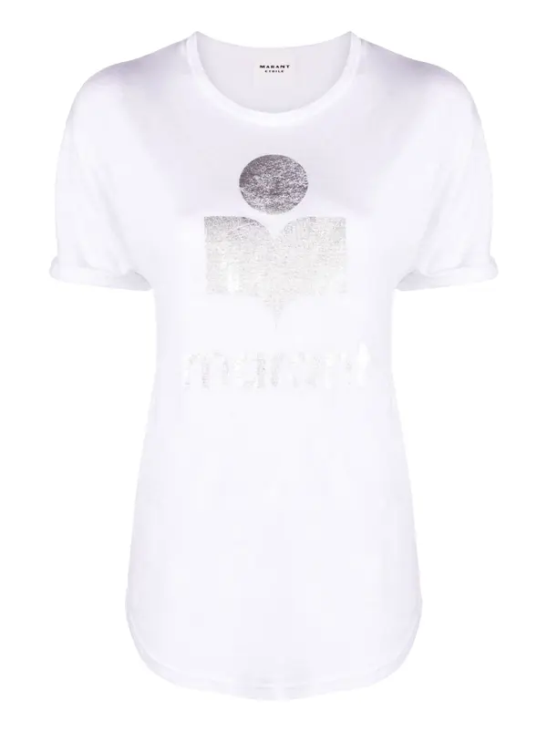 MARANT ETOILE Koldi Linen T-shirt - White