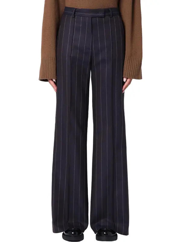 QL2 QUELLEDUE Pinstripe Trousers - Blue