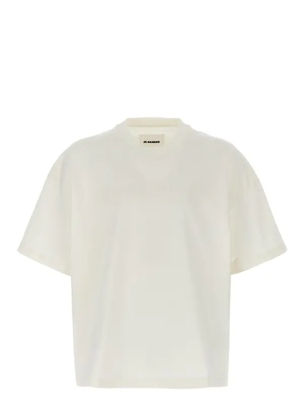 JIL SANDER Logo Print T Shirt - White